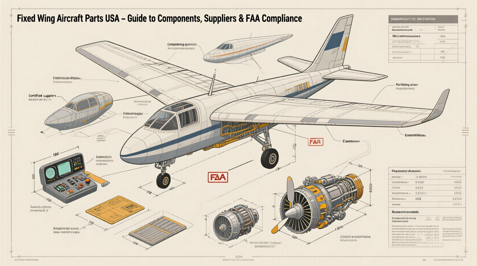 Best Fixed Wing Aircraft Parts USA – Guide to Components, Suppliers ...